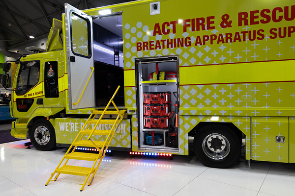 Zero-Emissions Electric Breathing Apparatus Truck | ACT Emergency Services Agency